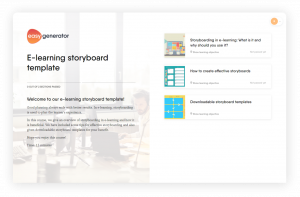 E-learning storyboard template | Easygenerator